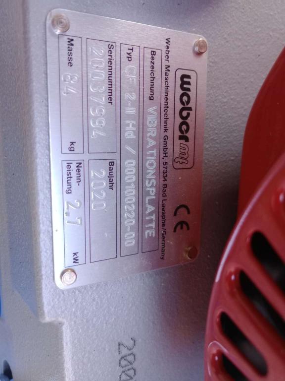 Weber mt CF 2-II Hd - Vibratory plate compactor for sale in Chieti by ...
