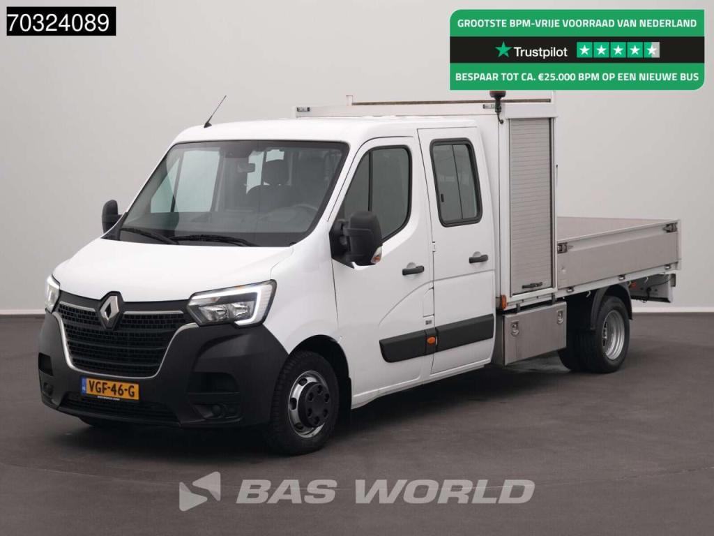 Renault Master 145PK Dubbel Cabine Open Laadbak met Kist Dubbellucht 3 ...