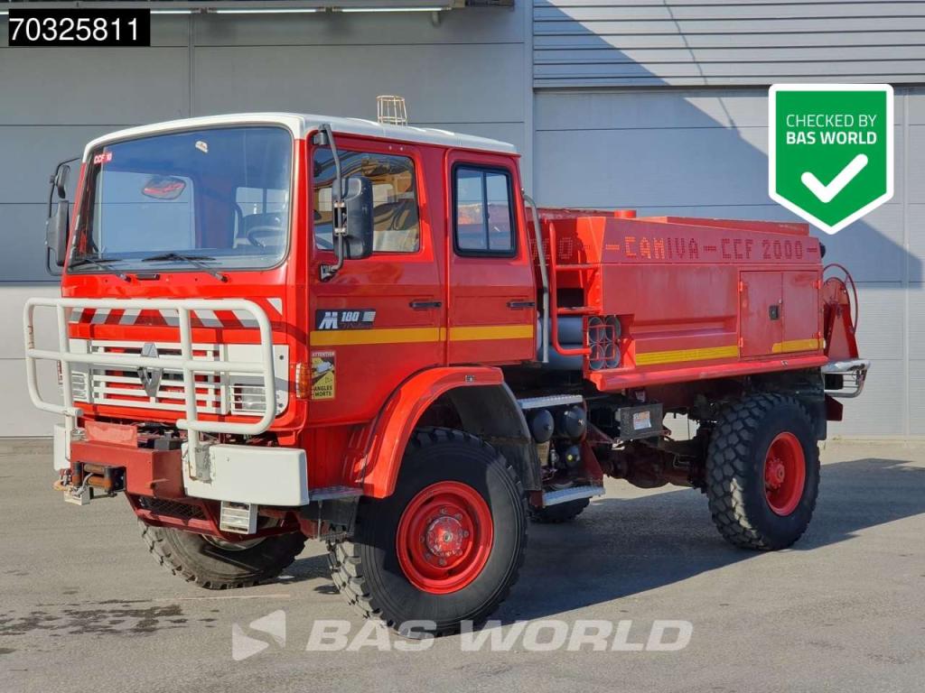 Renault M 180 4X4 4x4 Camiva CCF 2000 Fire Truck Feuerwehr Winch Manual ...